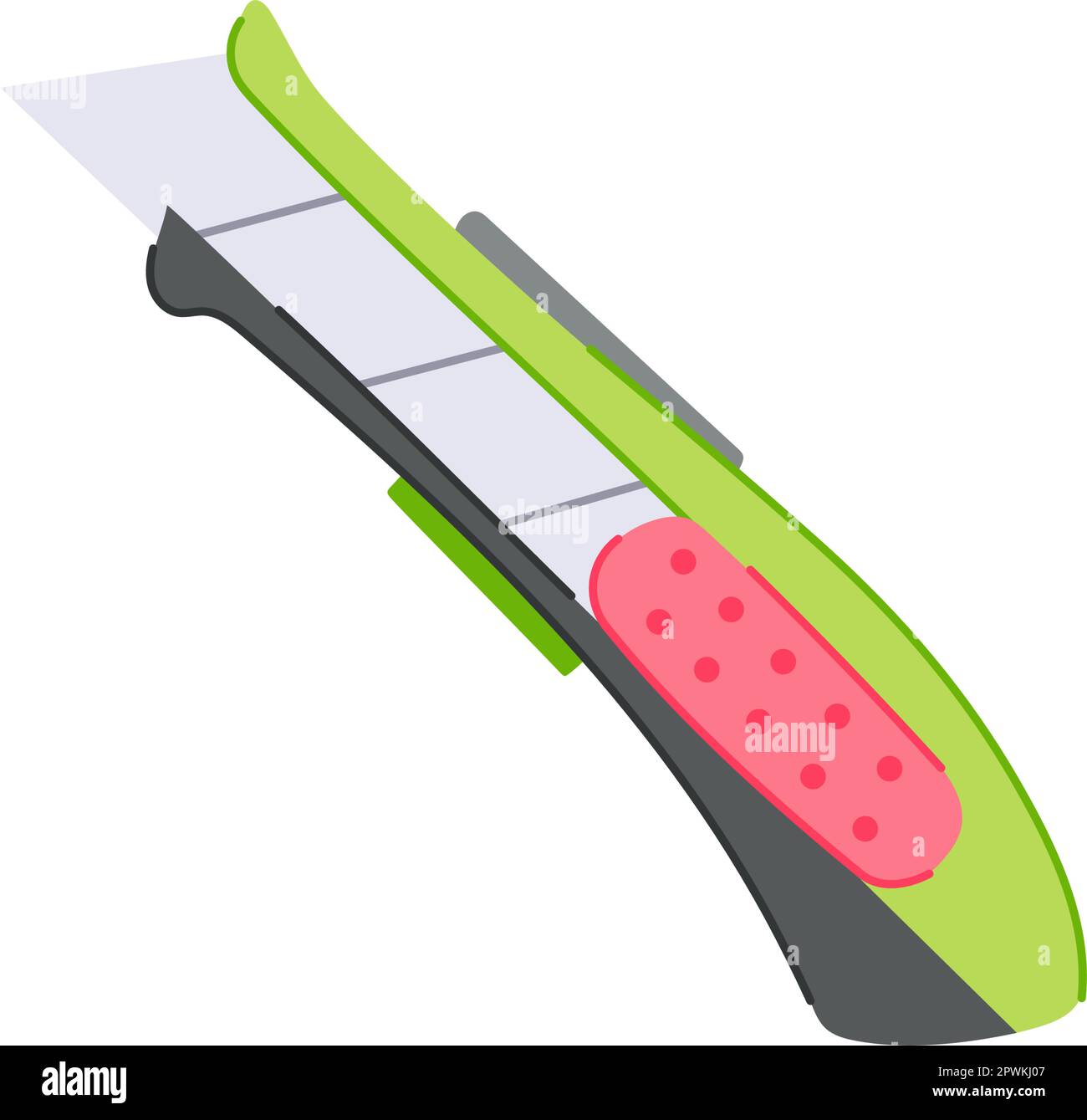 sharp cutter knife cartoon. office cut, stationery box sharp cutter ...