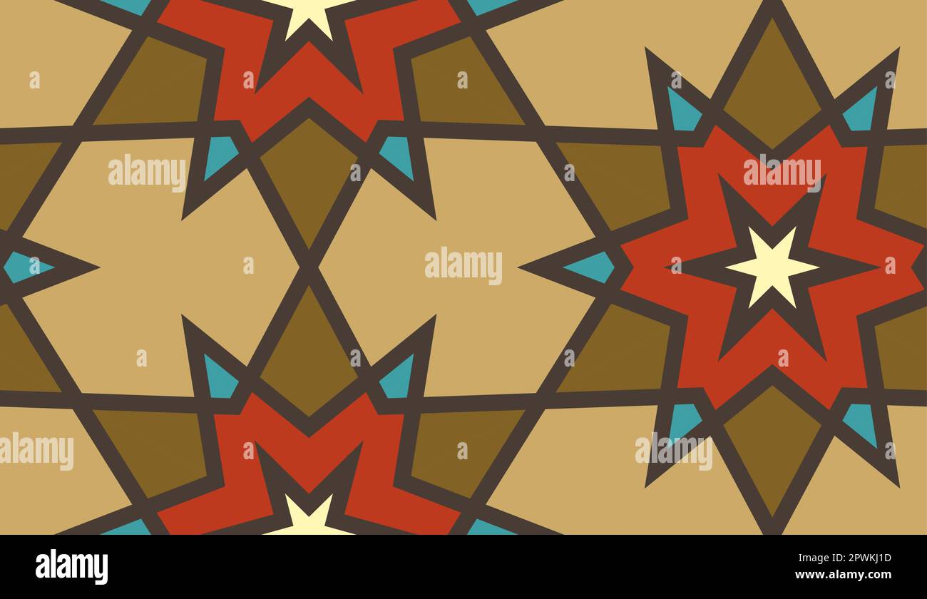 Arabic seamless girih pattern with classic islamic culture ornament ...