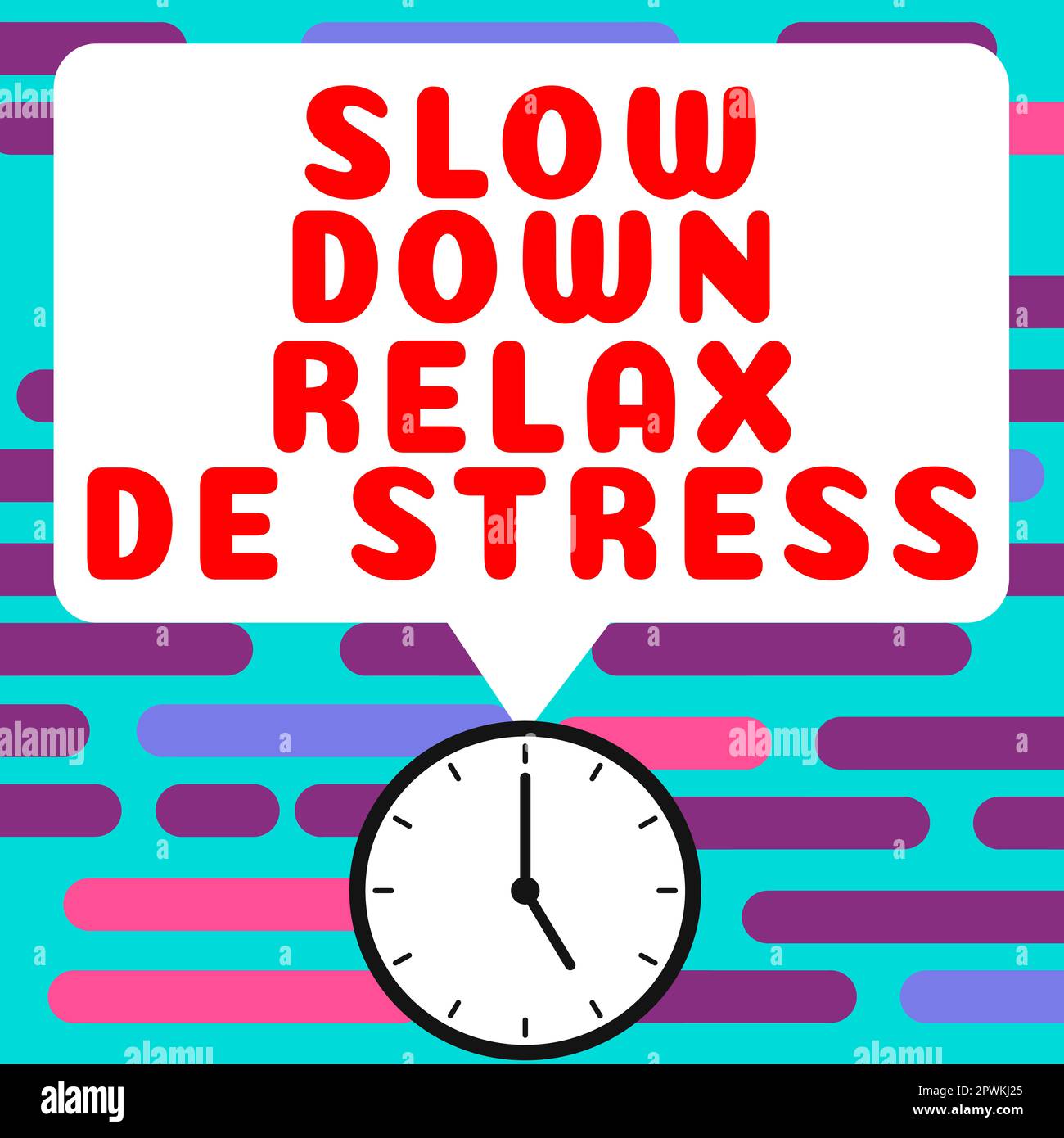 Sign displaying Slow Down Relax De Stress, Word Written on Have a break ...
