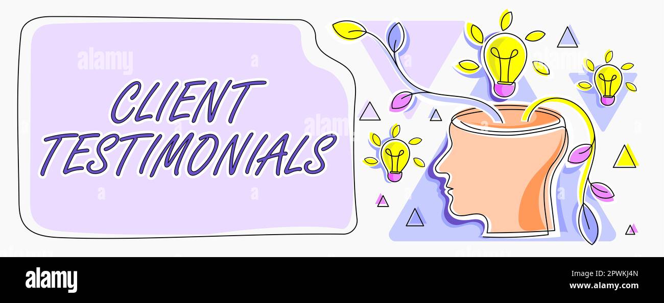 Writing displaying text Client Testimonials, Internet Concept Written ...