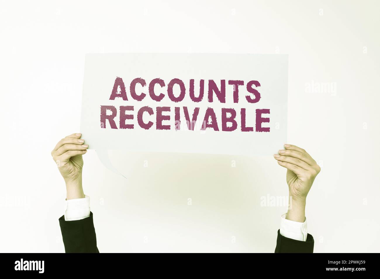 Text sign showing Accounts Receivable, Word Written on Legal Claim of ...