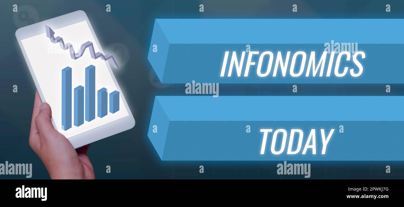 Handwriting text Infonomics, Business concept visual image used to ...