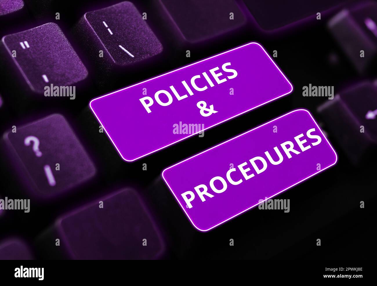 Text sign showing Policies Procedures, Business idea list of rules ...