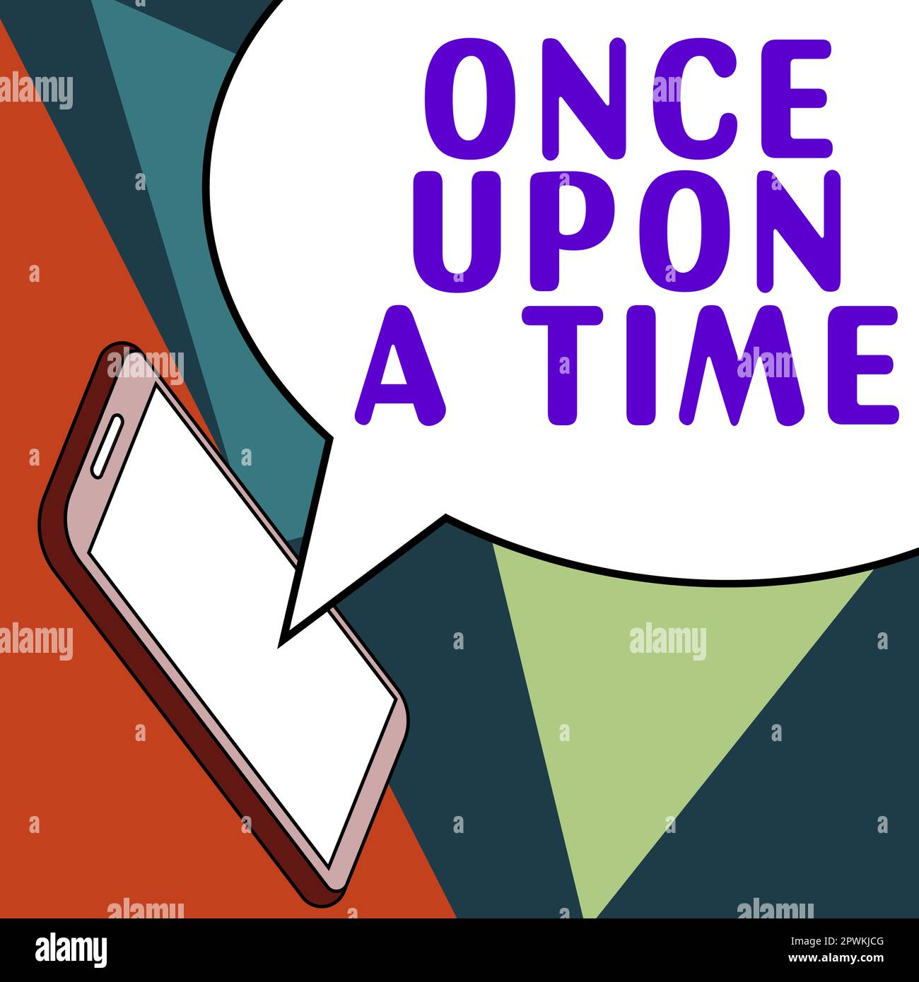 Sign displaying Once Upon A Time, Conceptual photo telling story ...