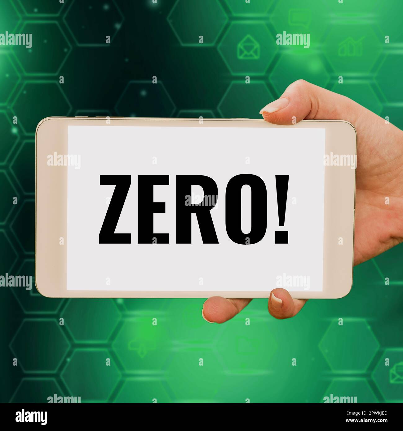 Sign displaying Zero, Word for no quantity or number nought Nothing ...