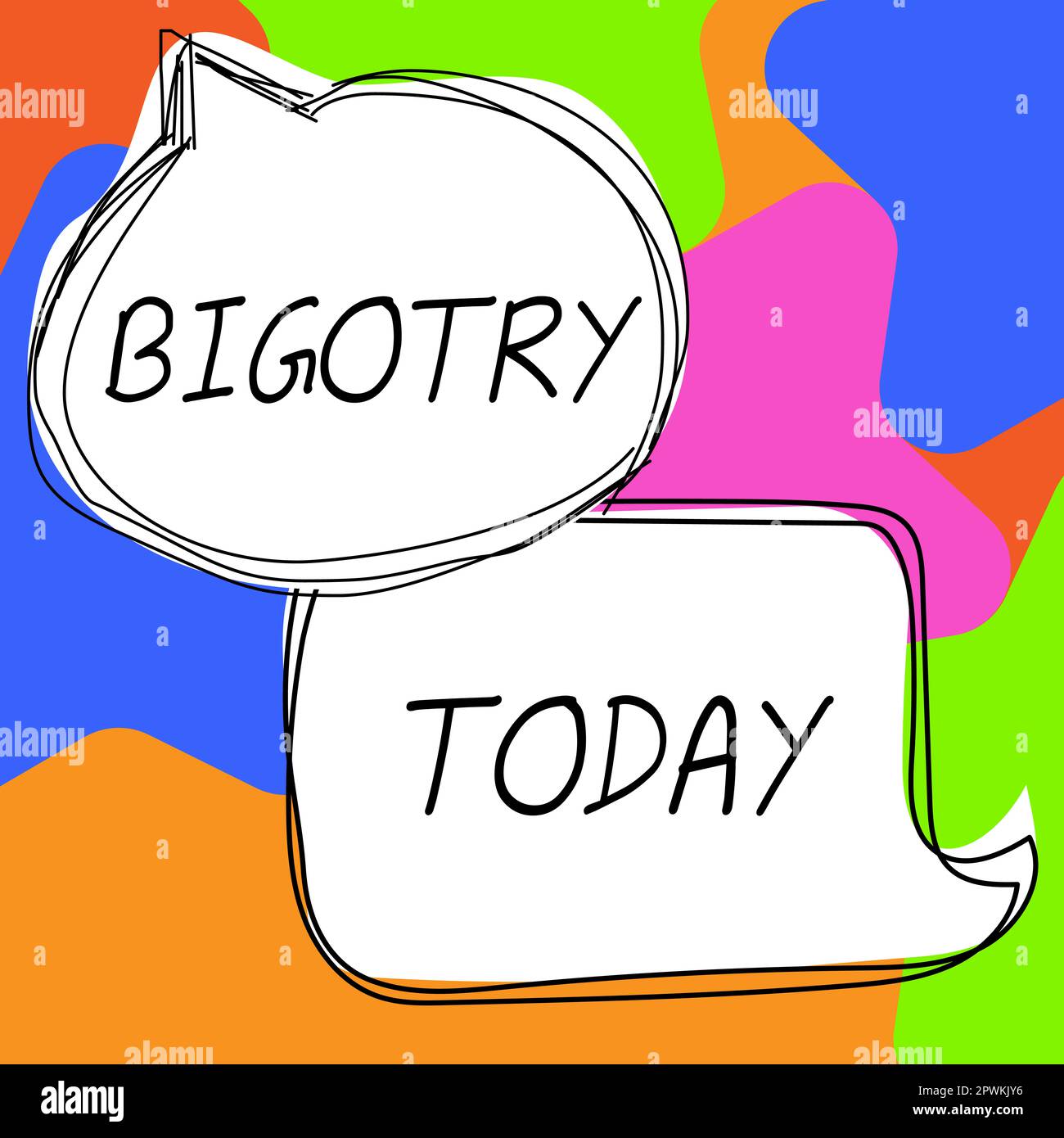 Conceptual display Bigotry, Concept meaning obstinate or intolerant ...