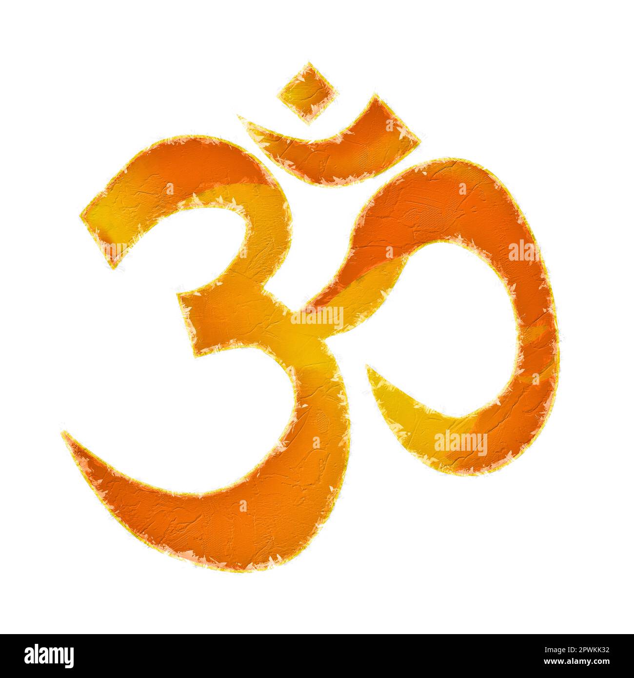 The symbol for 'OM' as used by eastern cultures Stock Photo - Alamy