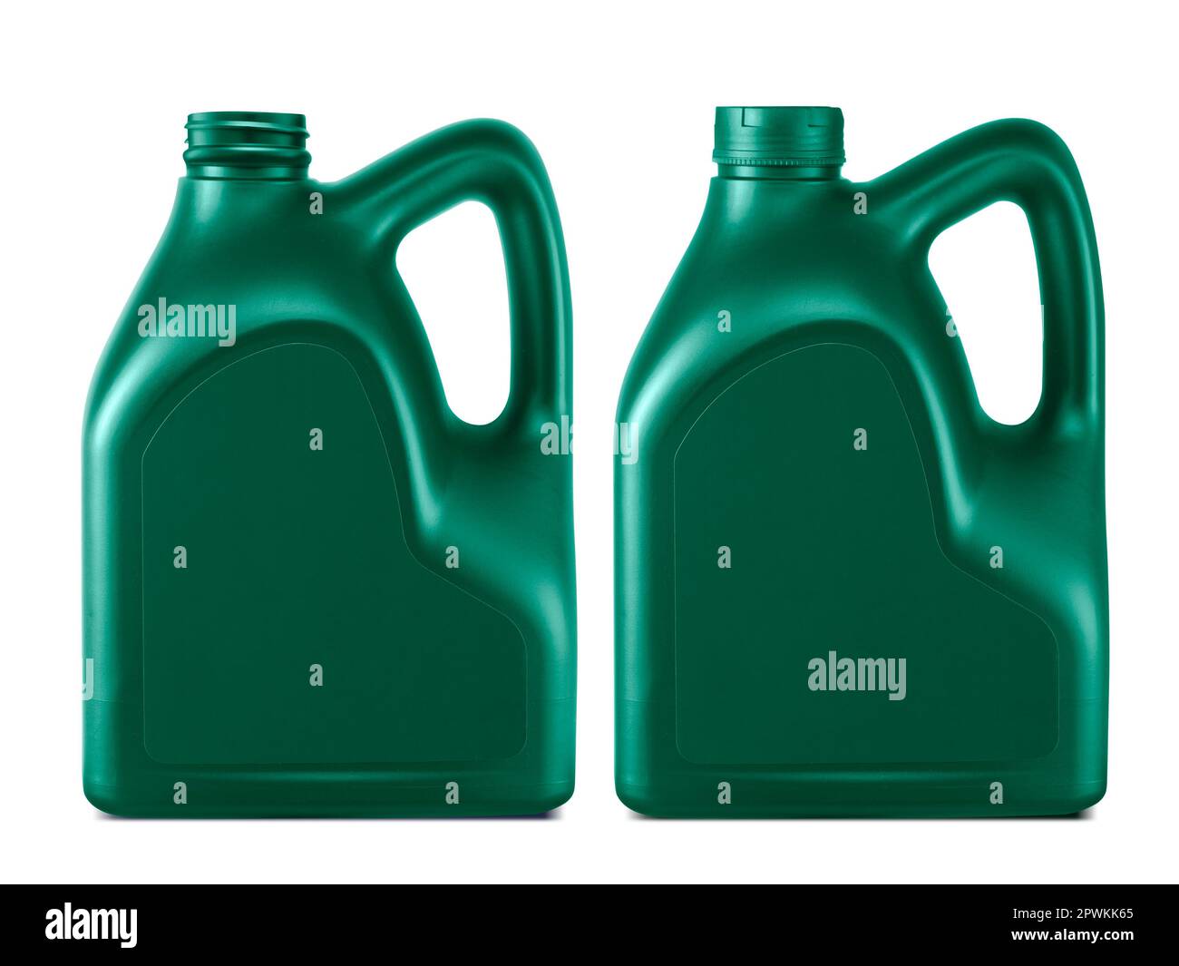 Plastic canister for machine oil isolated on white background Stock ...