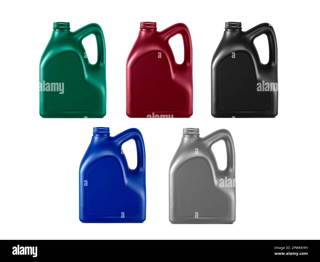 Plastic canister for machine oil isolated on white background Stock ...