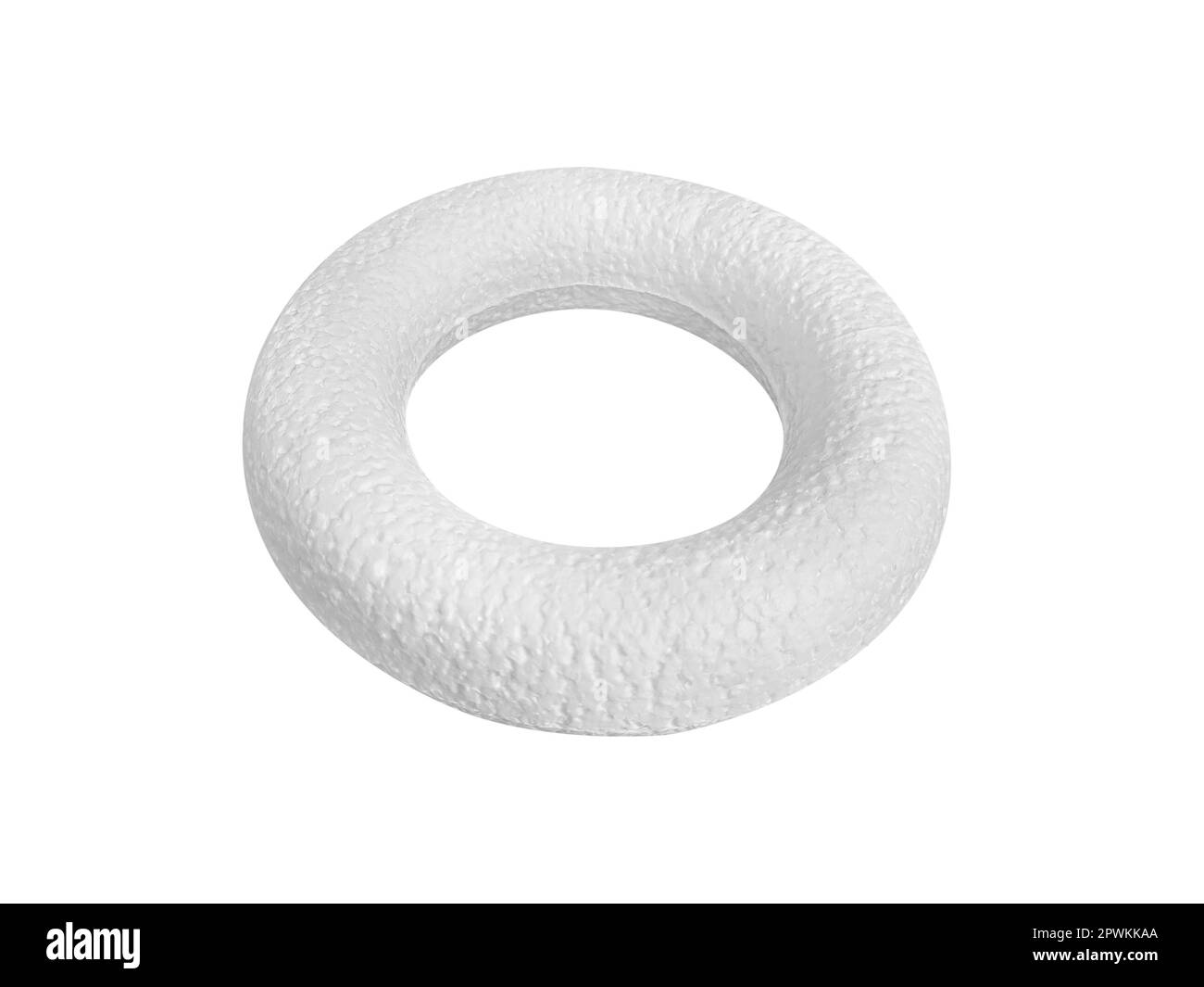 Styrofoam padding for product on white background Stock Photo - Alamy