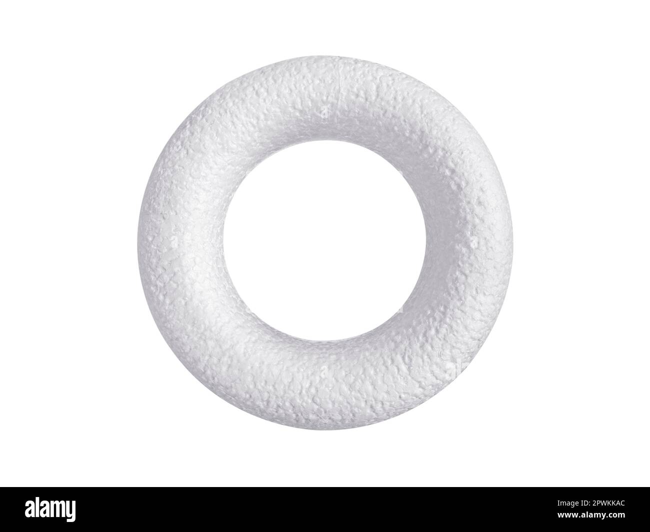 Styrofoam padding for product on white background Stock Photo - Alamy