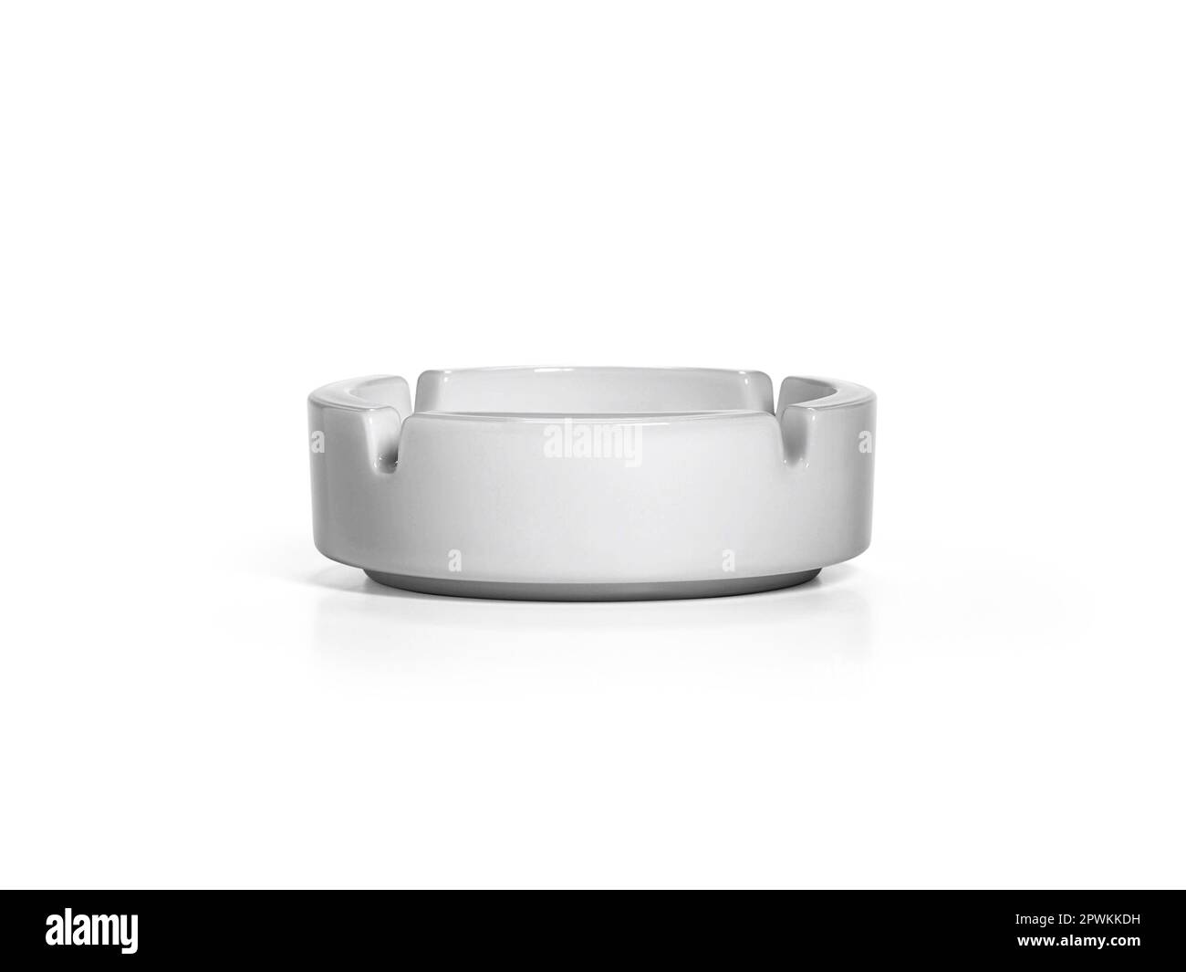 White ceramic ashtray isolated on a white background Stock Photo - Alamy