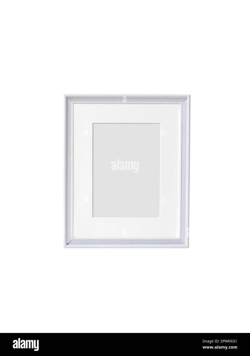 white photo frames Isolated on White Background Stock Photo - Alamy