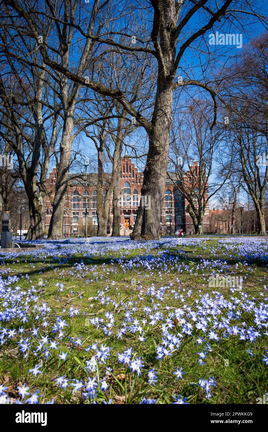 Exterior university library lund university hi-res stock photography ...