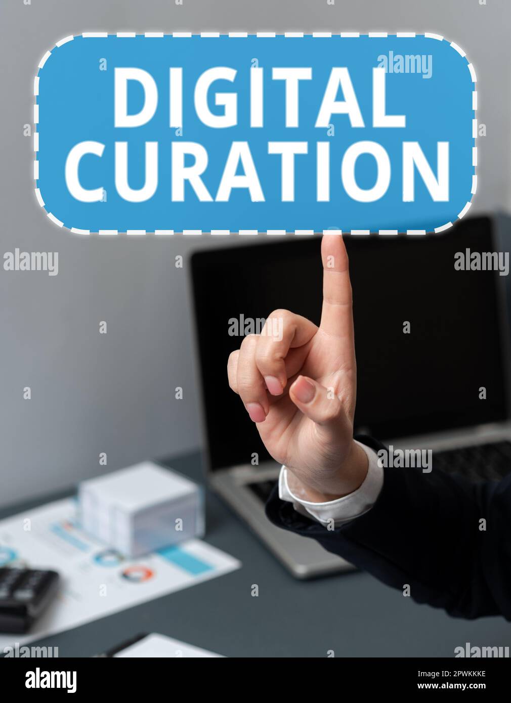 Handwriting text Digital Curation, Word for maintenance collection and ...