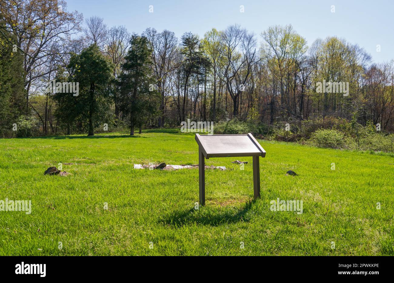 Plaque at Mill Springs Battlefield Stock Photo - Alamy