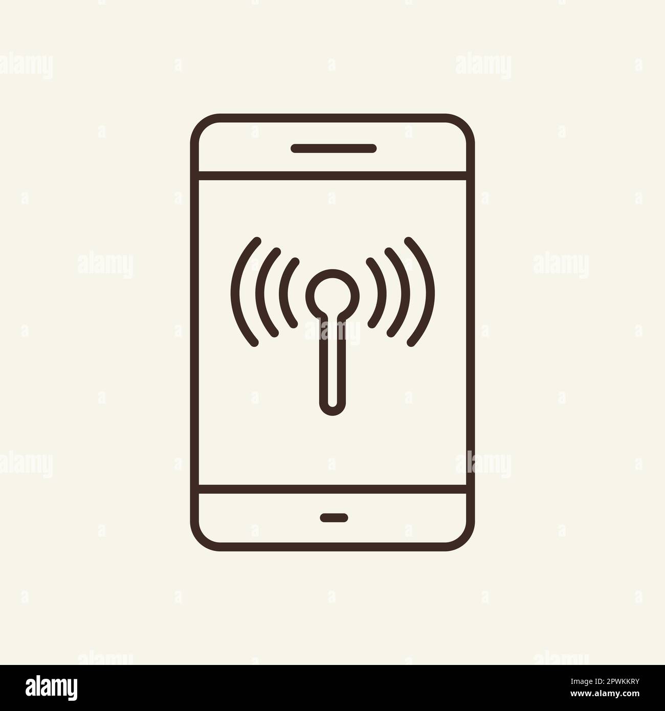 Wi-fi line icon Stock Vector Image & Art - Alamy