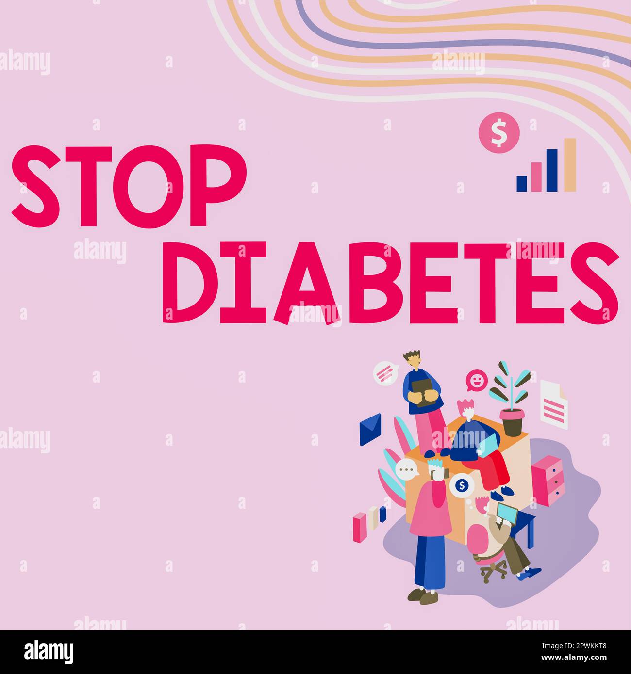 Hand writing sign Stop Diabetes, Conceptual photo Blood Sugar Level is ...