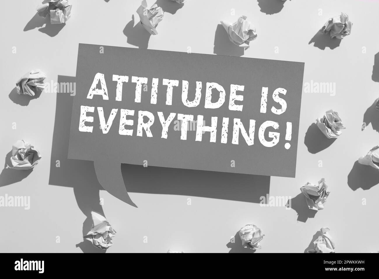 Sign displaying Attitude Is Everything, Word Written on Personal ...