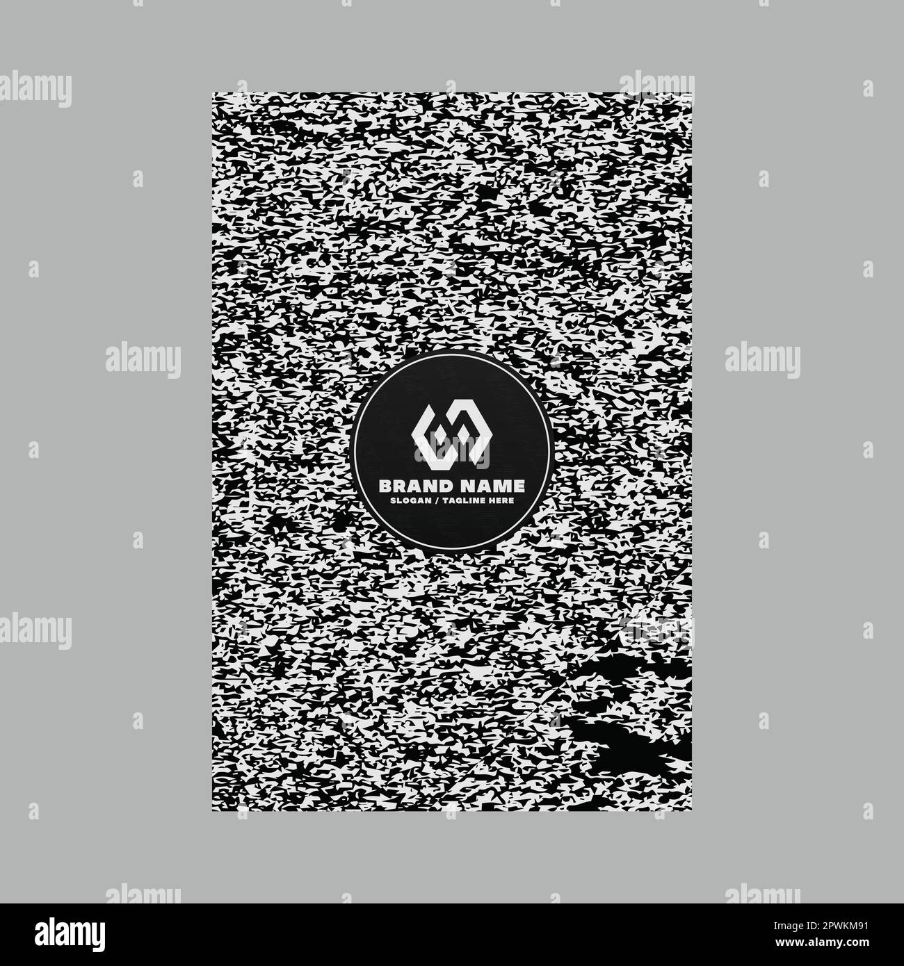 Modern poster with grain texture style. Editable, resizable, EPS 10 ...