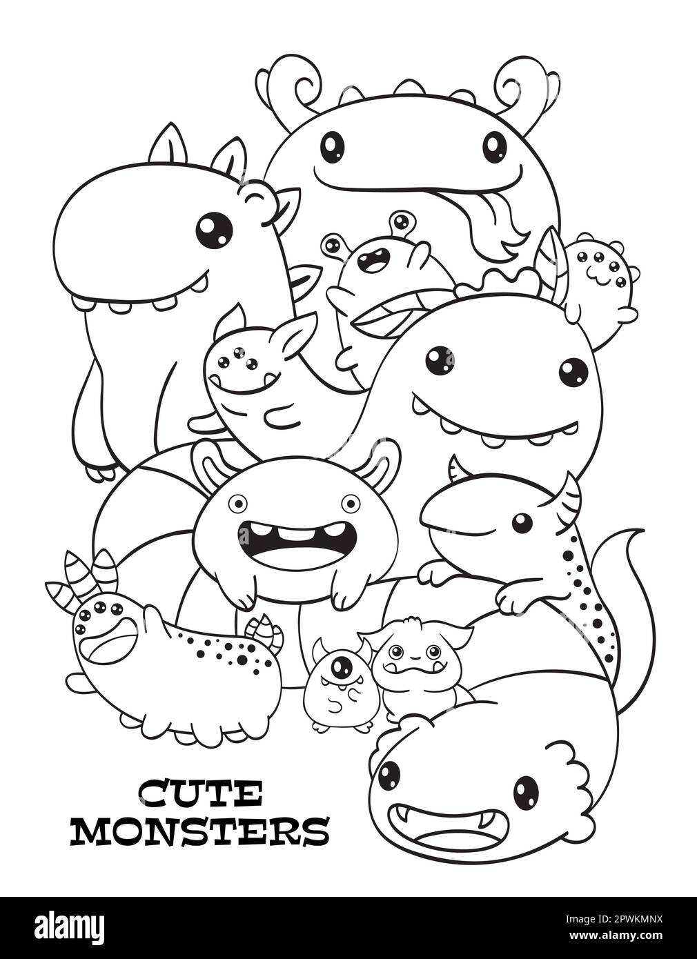 Printable Cute Monster Coloring Pages [2025]