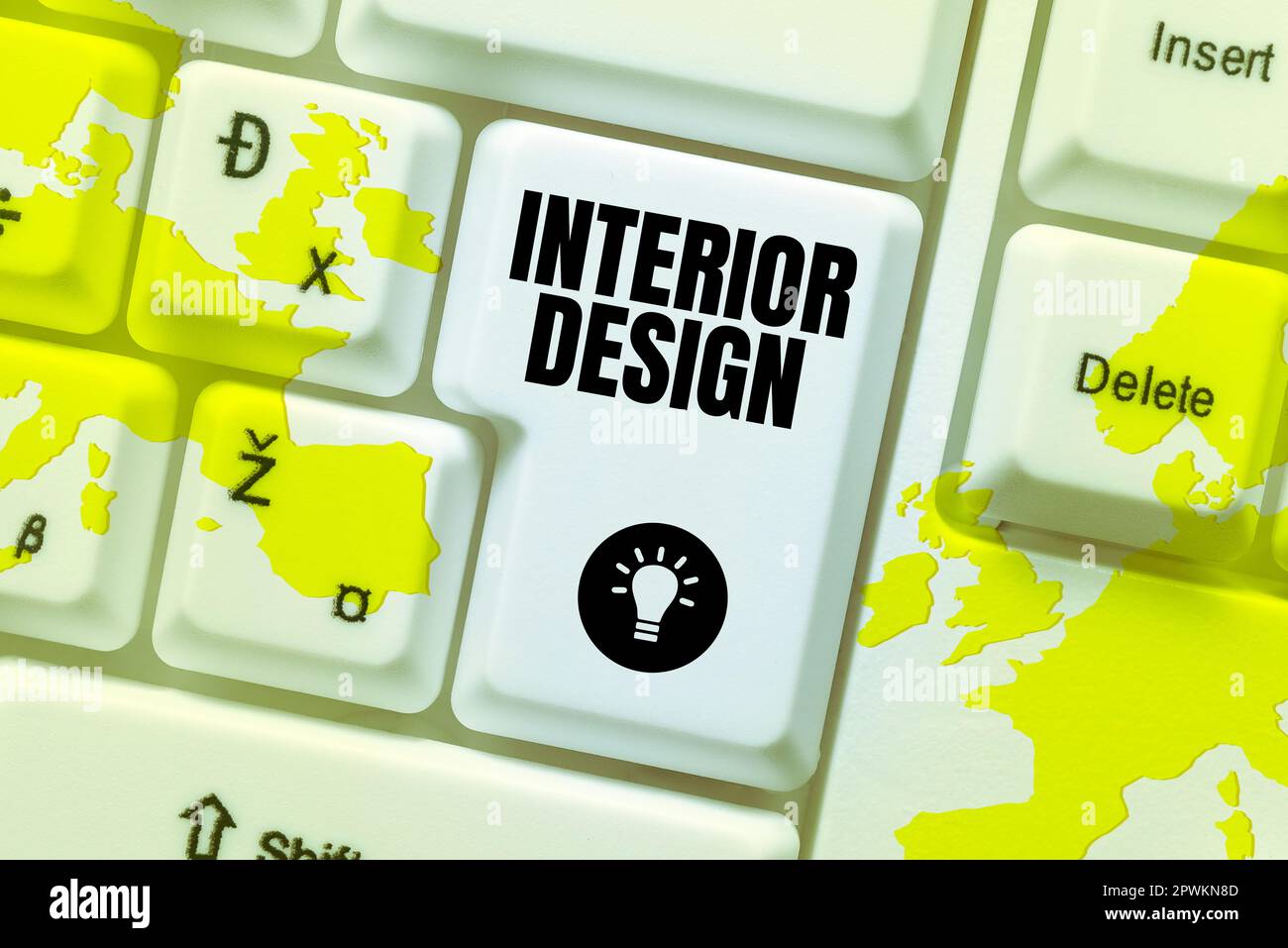 Hand writing sign Interior Design, Concept meaning the art of designing ...