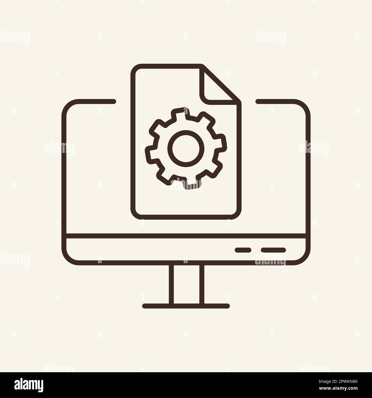 Software technology line icon Stock Vector Image & Art - Alamy