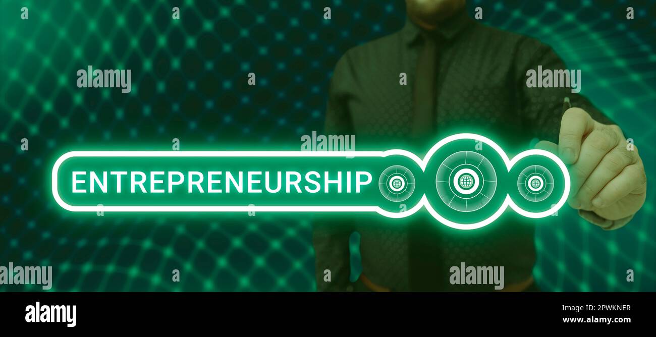 Writing displaying text Entrepreneurship, Internet Concept Process of ...