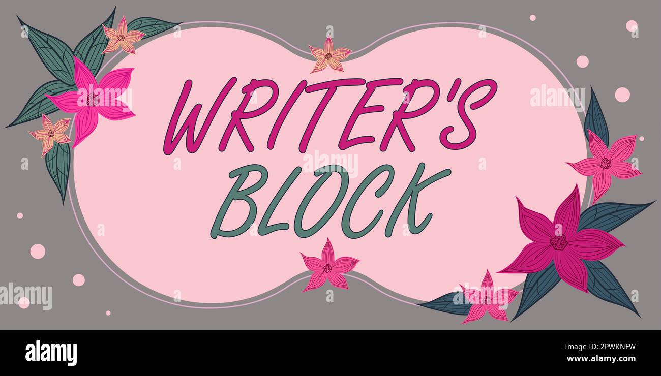 Conceptual display Writer S Block, Business showcase Condition of being ...