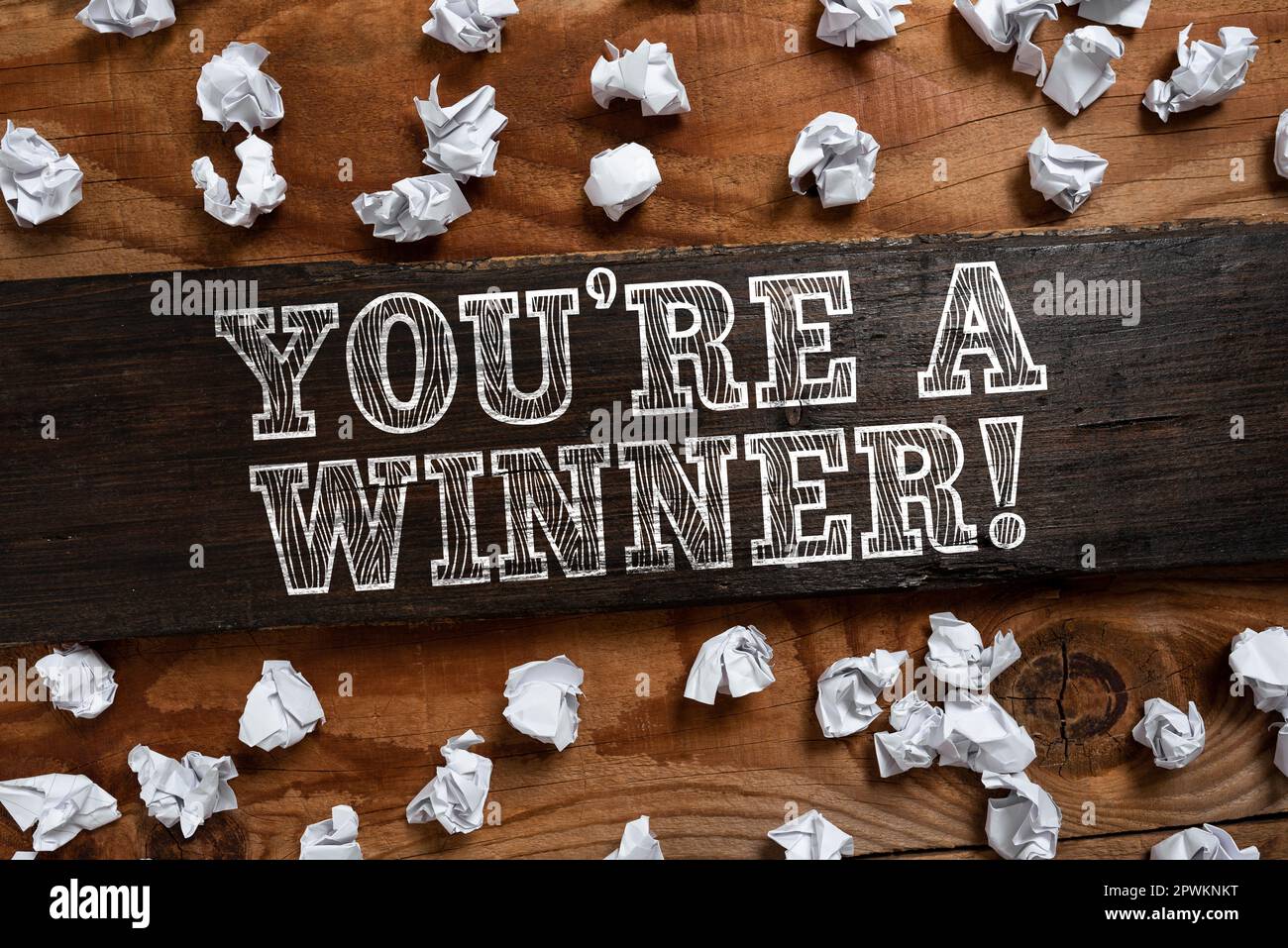 Writing displaying text You'Re a Winner , Word Written on Winning as ...