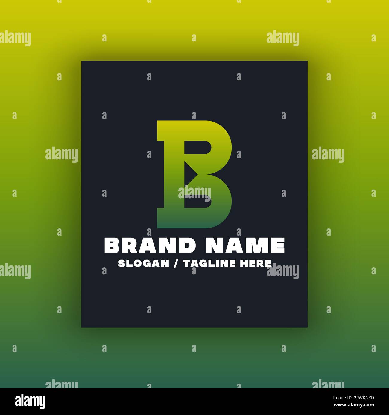 Letter B logo design template. Editable, resizable, vector illustration ...