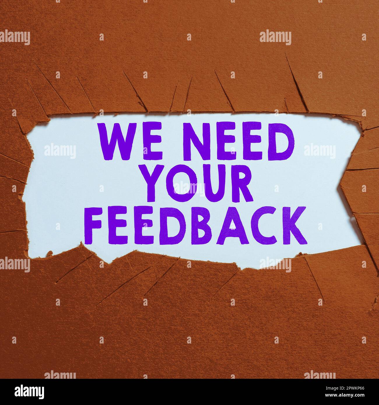 Text sign showing We Need Your Feedback, Business overview Give us your ...