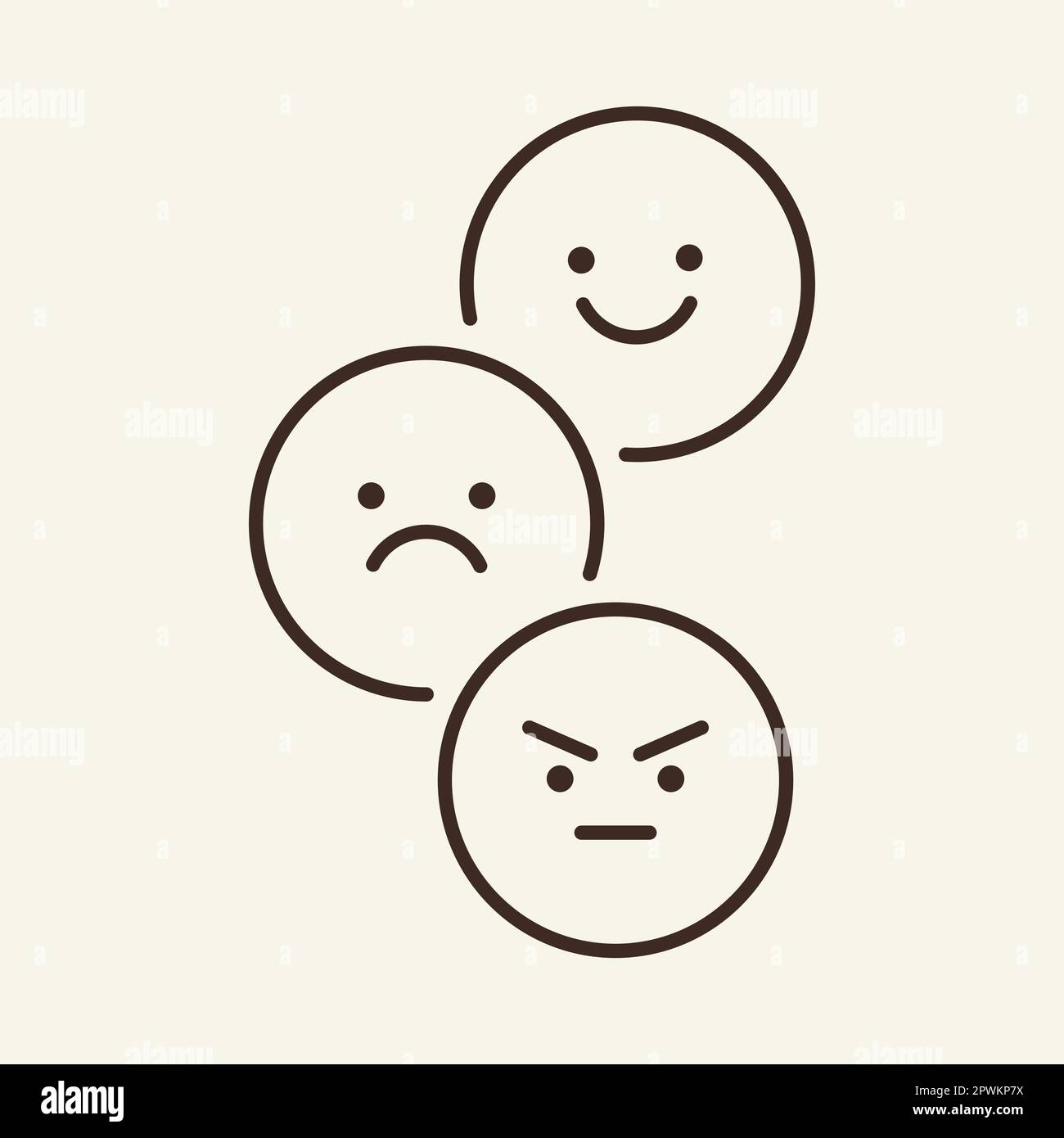 Symbols for customer feedback line icon Stock Vector Image & Art - Alamy