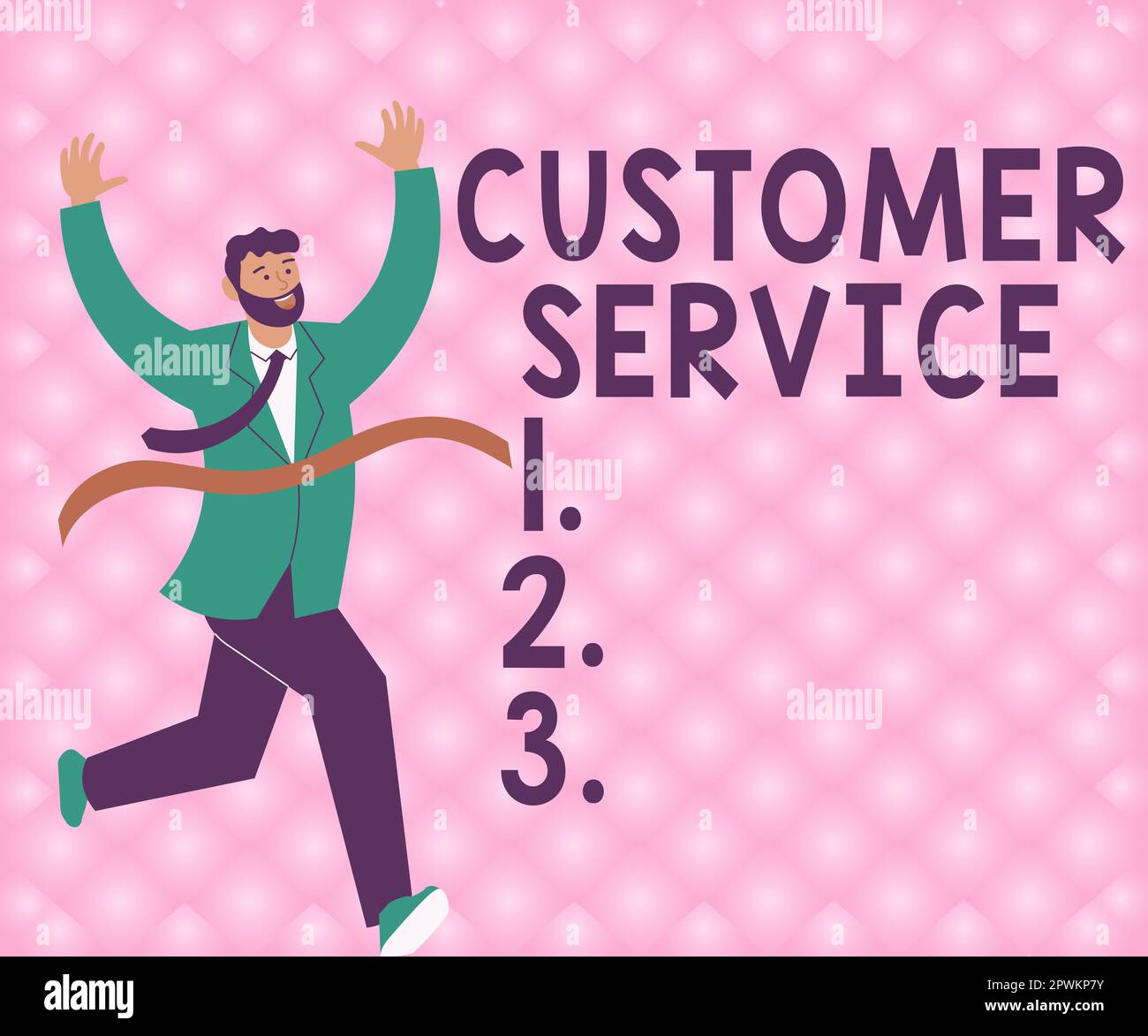 Hand writing sign Customer Service, Word for process of ensuring ...