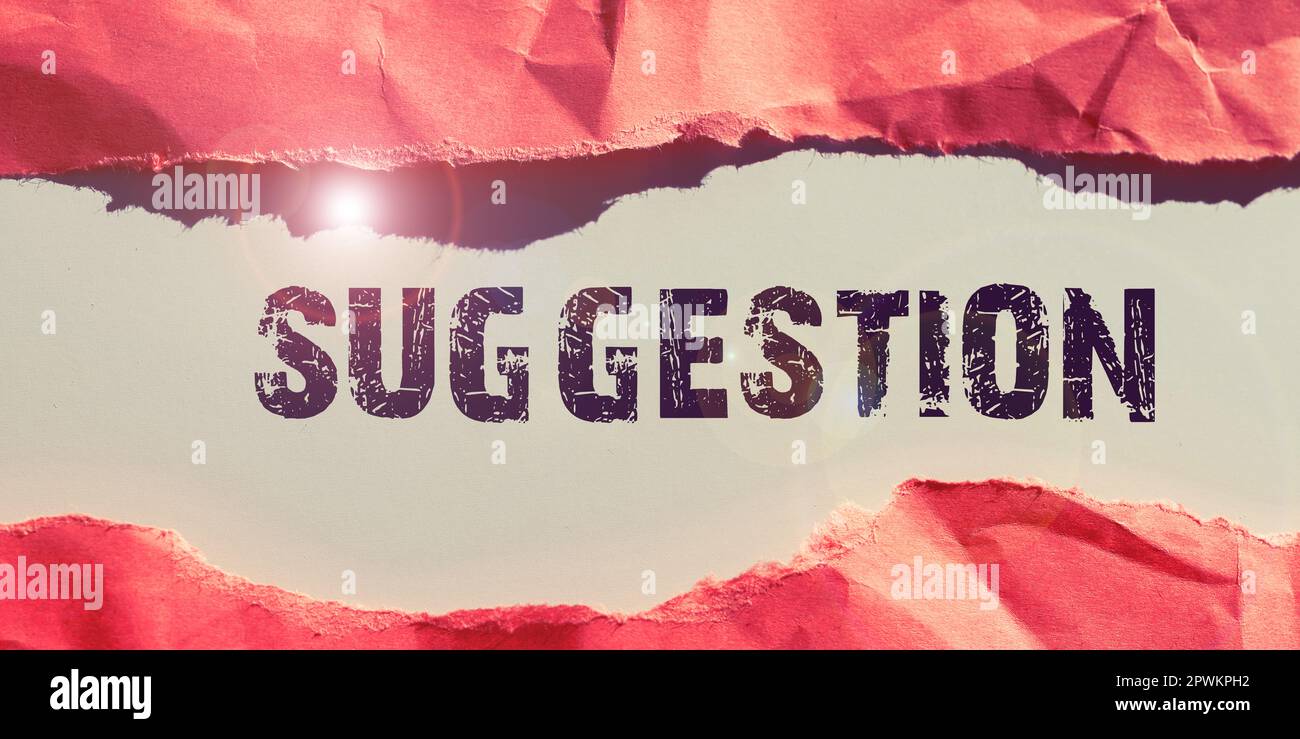 Inspiration showing sign Suggestion, Business showcase the process of ...