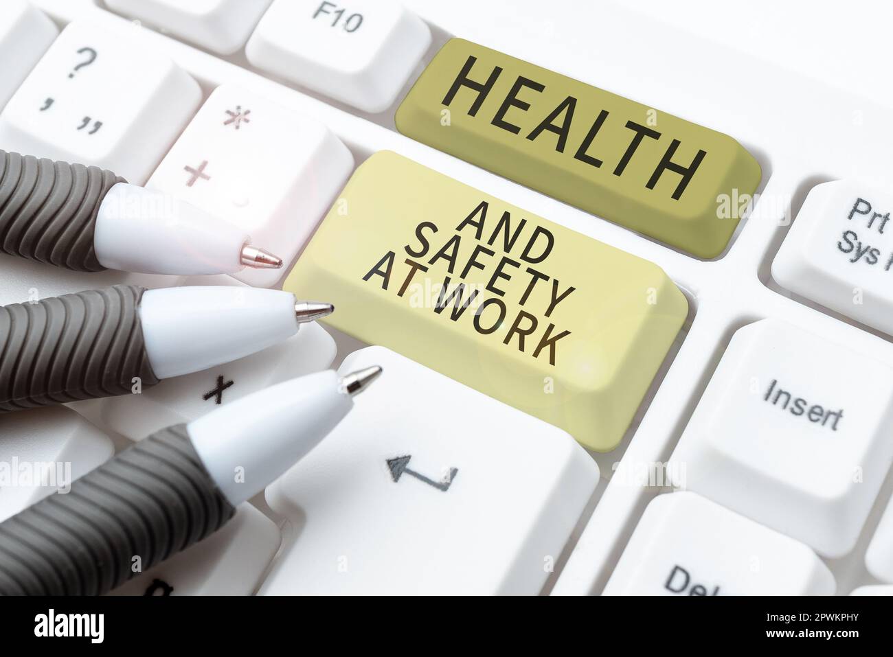 Text showing inspiration Health And Safety At Work, Concept meaning ...