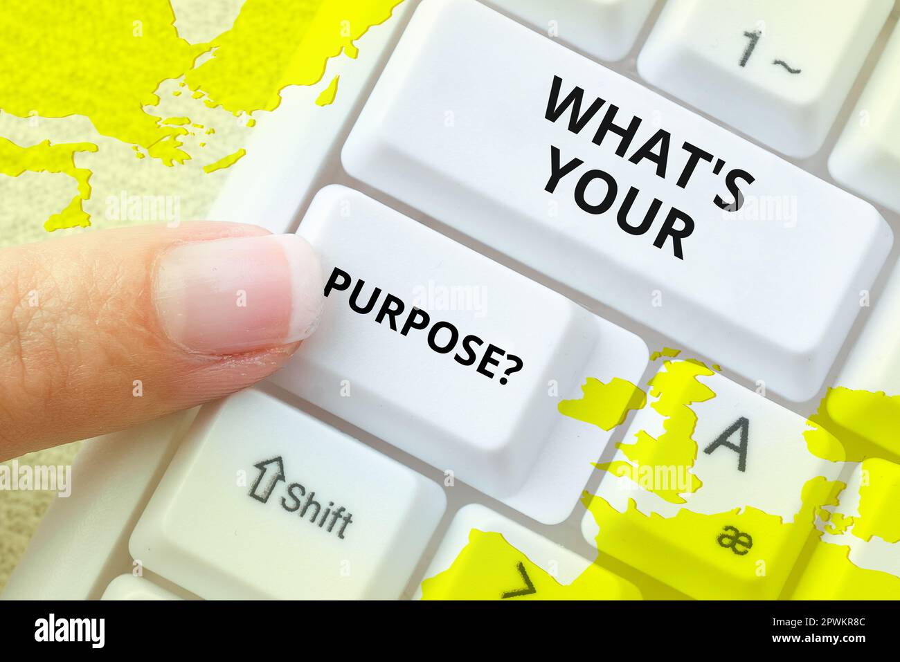 Text sign showing What's Your Purpose, Business overview question to ...