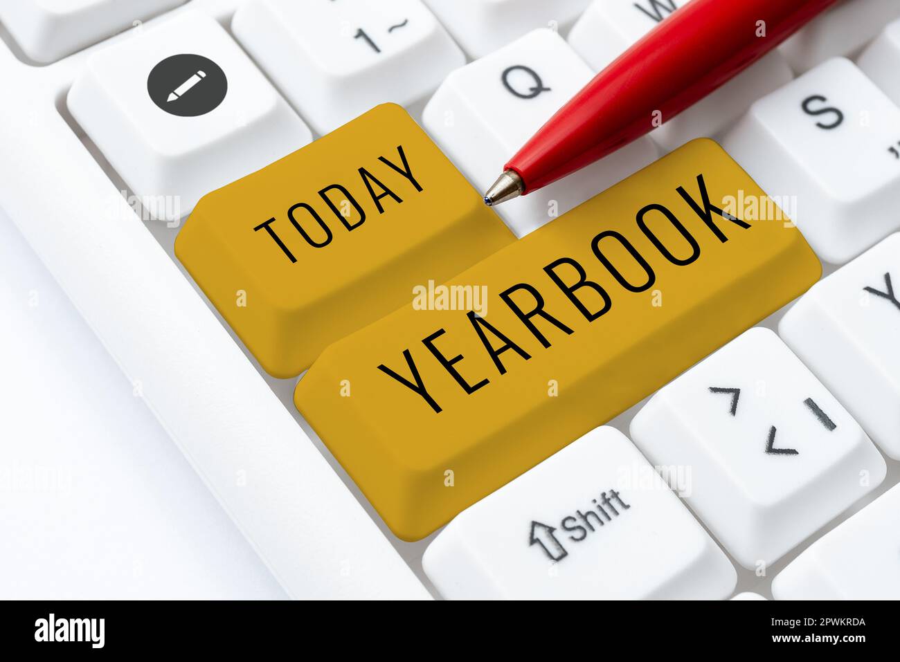 Inspiration showing sign Yearbook, Word Written on publication compiled ...