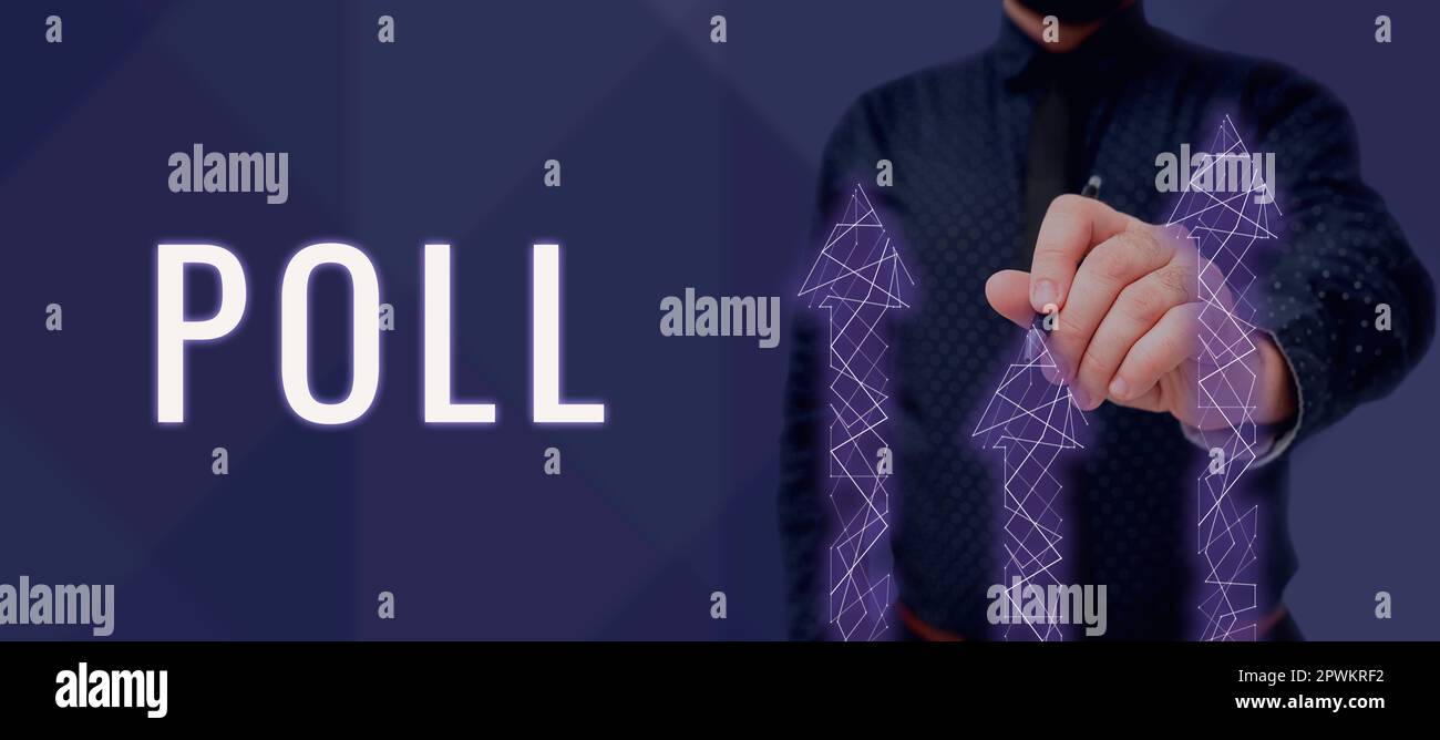 Inspiration Showing Sign Poll Word Written On Record Of The Number Of Votes Cast In An Election