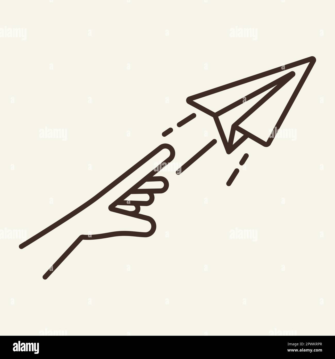 Throwing paper air Stock Vector Images - Alamy