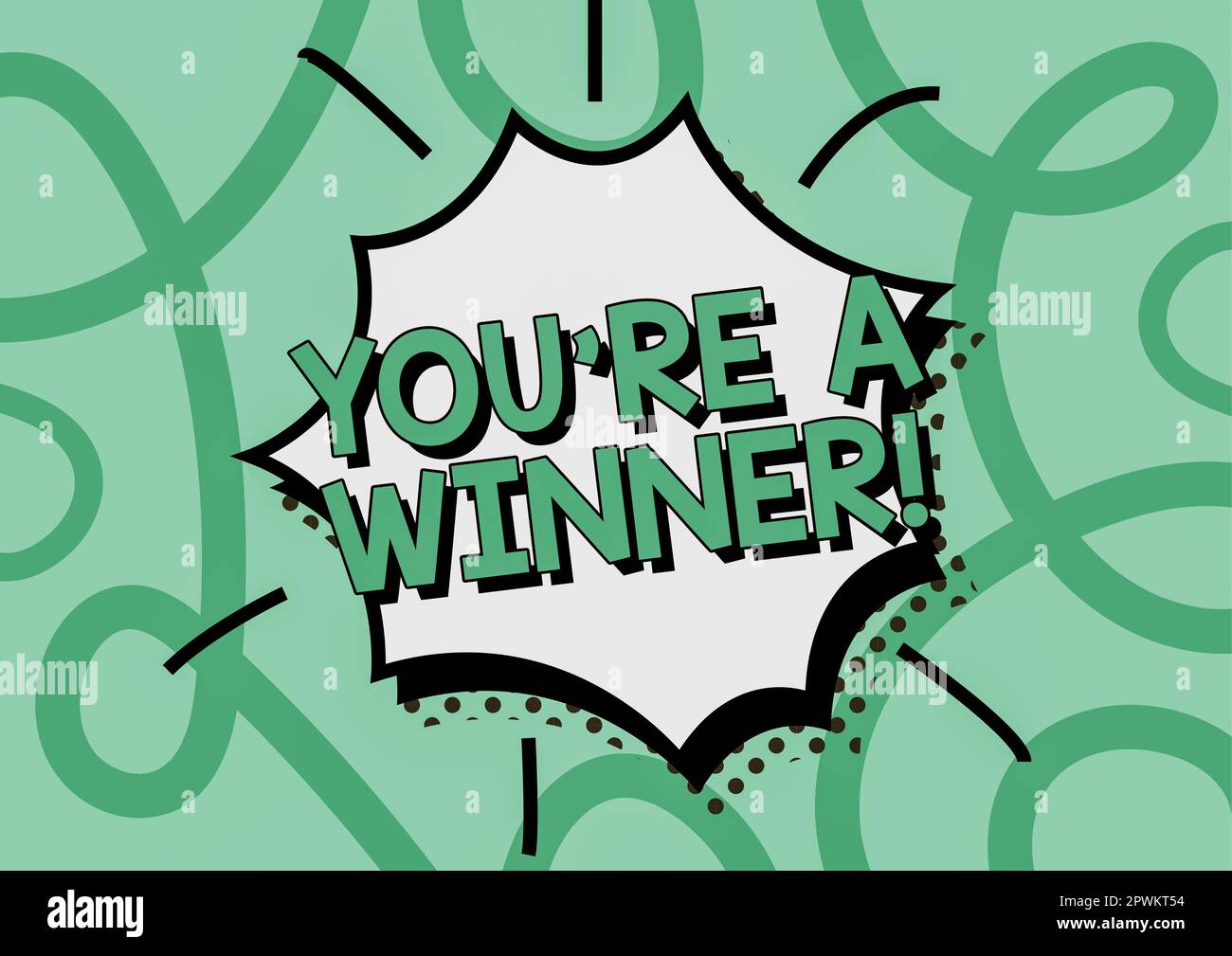 Text sign showing You'Re a Winner , Business concept Winning as 1st ...