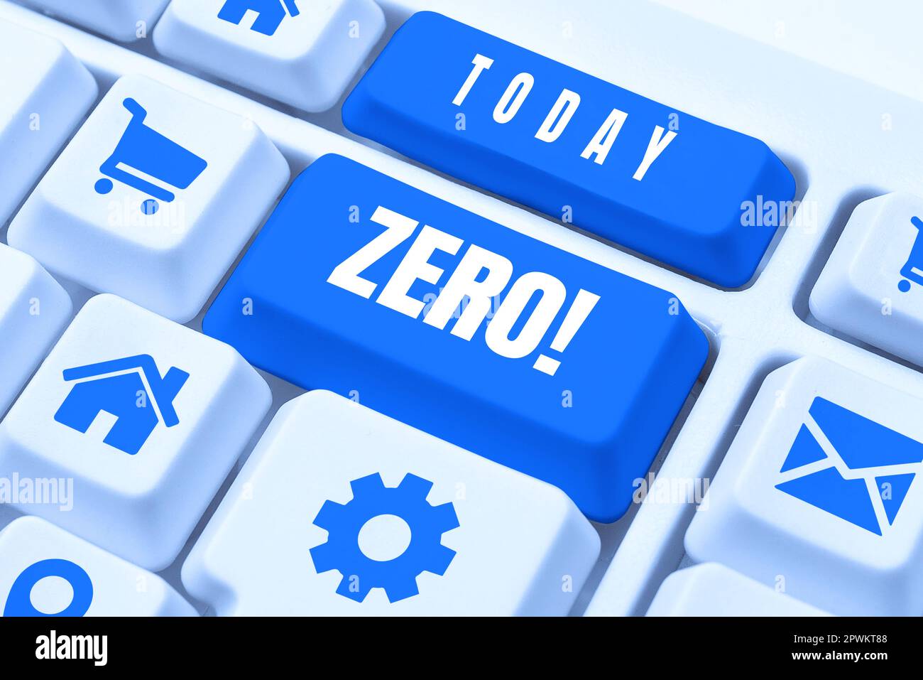 Text caption presenting Zero, Business idea no quantity or number ...