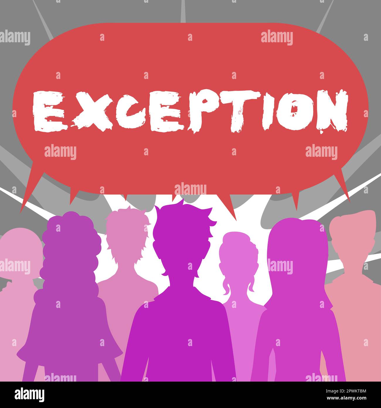 Inspiration showing sign Exception, Conceptual photo person or thing ...