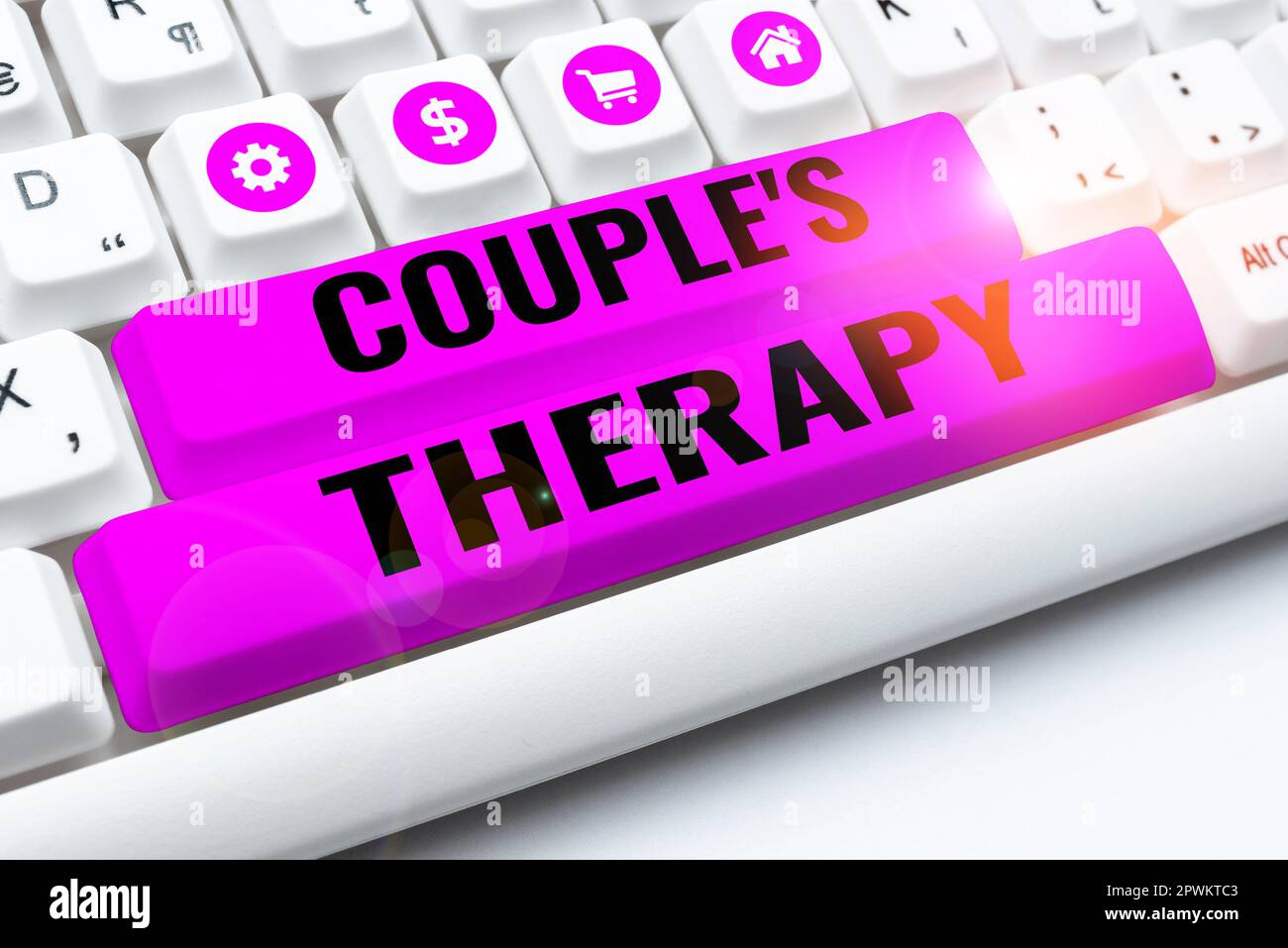 Text caption presenting Couple's Therapy, Business idea treat ...