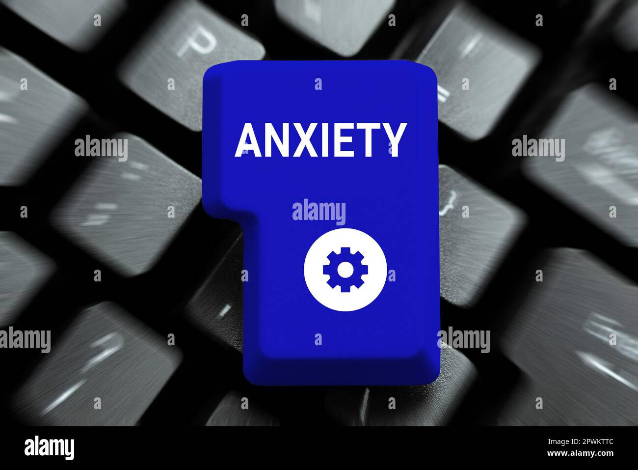 Text caption presenting Anxiety, Word Written on Excessive uneasiness ...