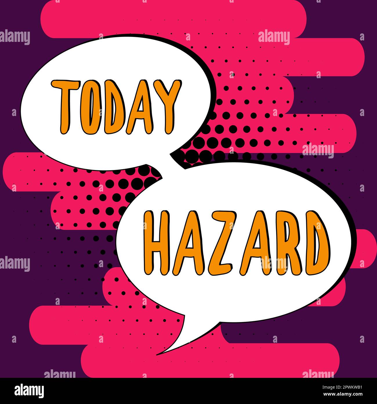 Text sign showing Hazard, Business idea account or statement describing ...