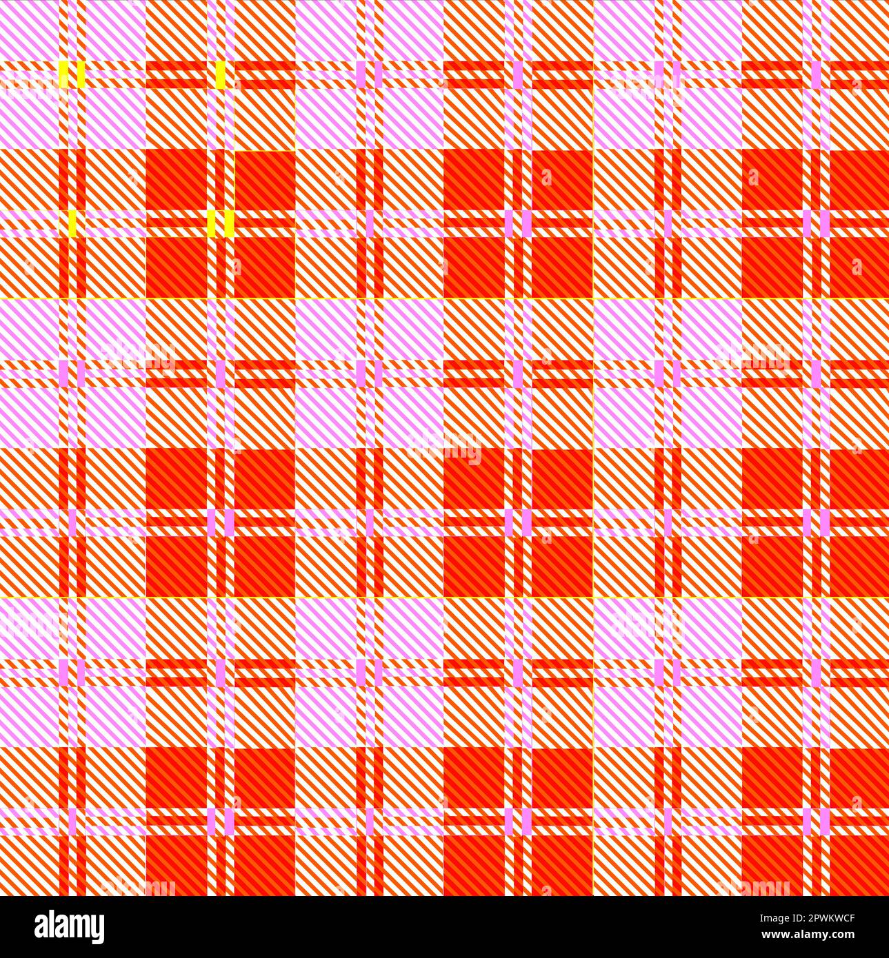 Red and orange tartan style wool eaved material Stock Photo - Alamy