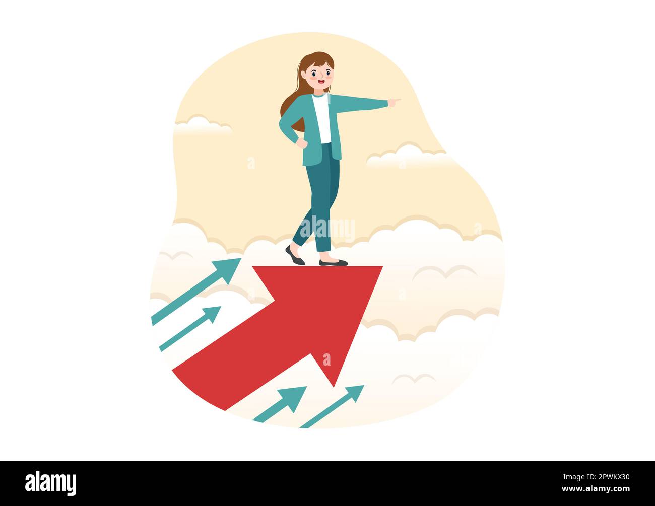 Business Leadership with Businessman Leader Helps the Team to Develop ...