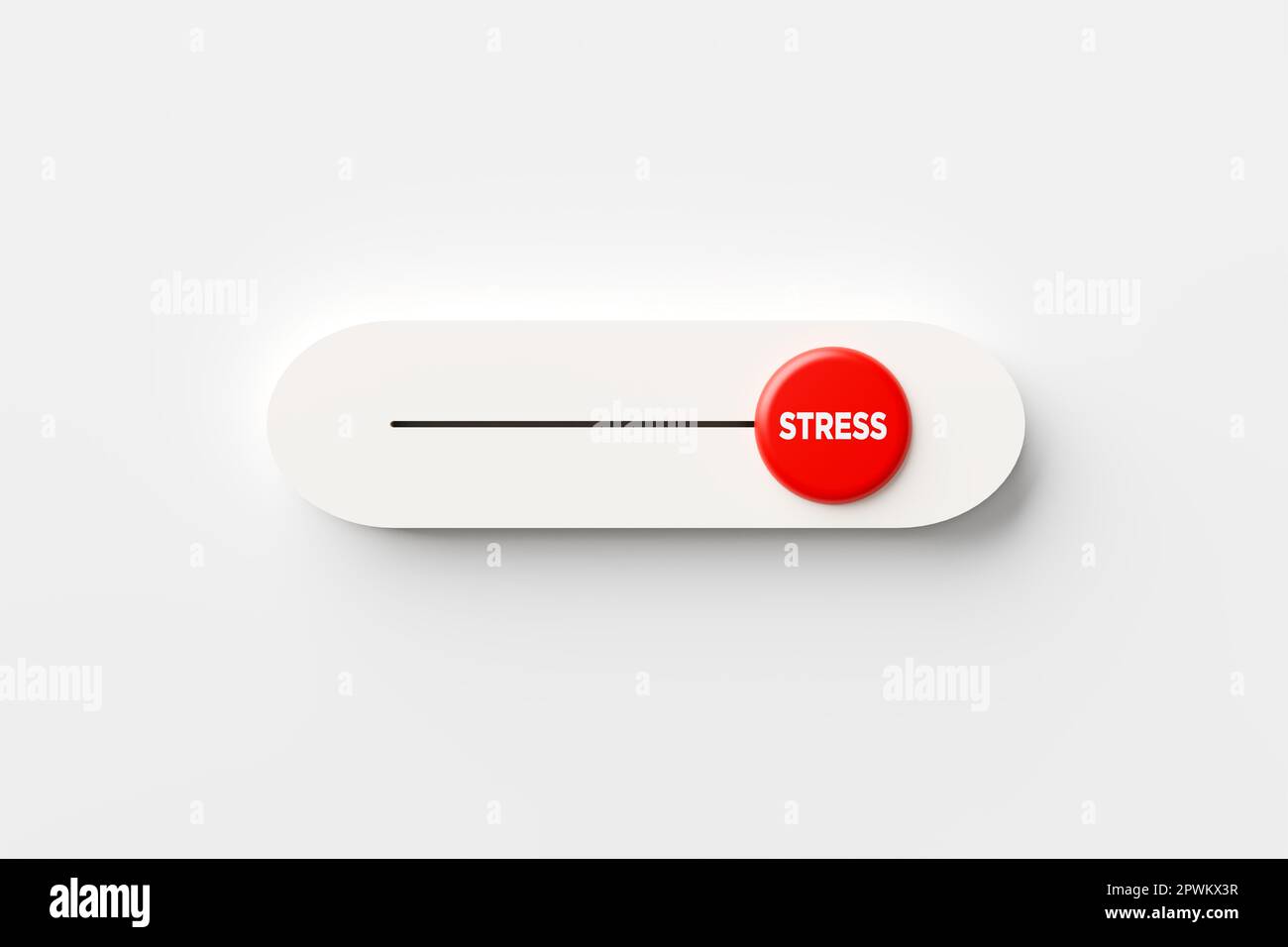 High level of emotional stress. Increasing stress level. On and off ...