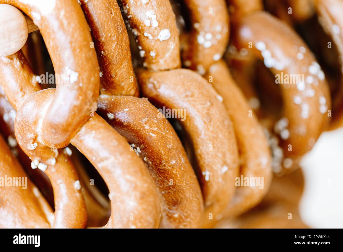 Bretzel or Pretzel, original German recipe. Poster banner for bakery ...